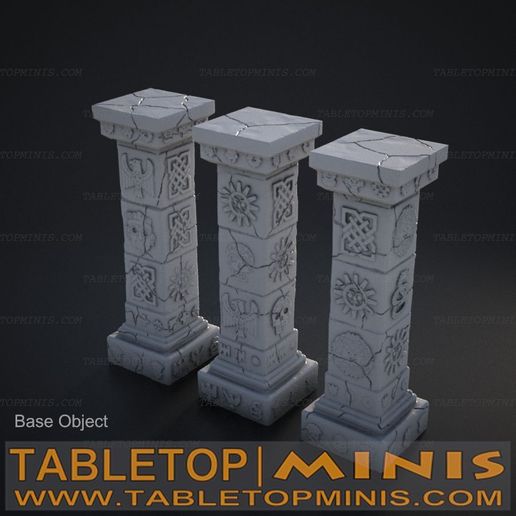 🔣 Ancient Jungle Pillars・ 3D File for 3D printing・Cults