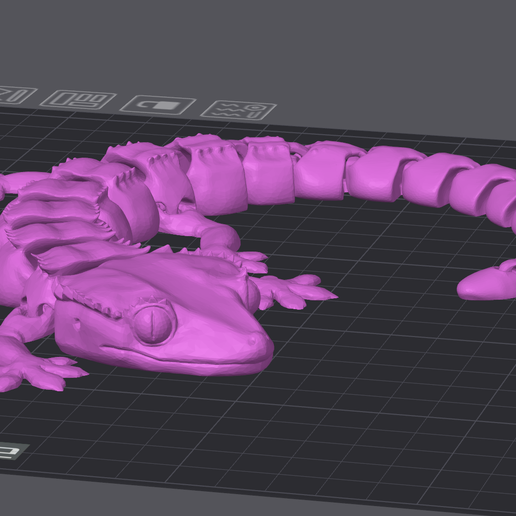 📁 Articulating Crested Gecko file・ STL File for 3D printing・Cults