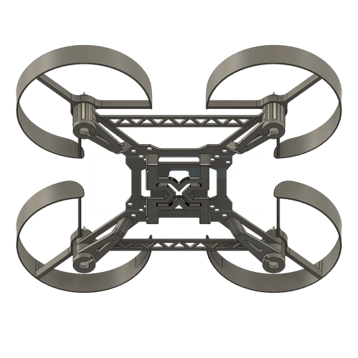 STL file FPV Drone Frame with Propeller Guards 🖼️ (OBJ)・3D printing ...