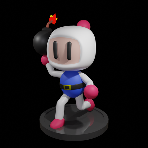 STL file Bomberman 👨 ・Model to download and 3D print・Cults