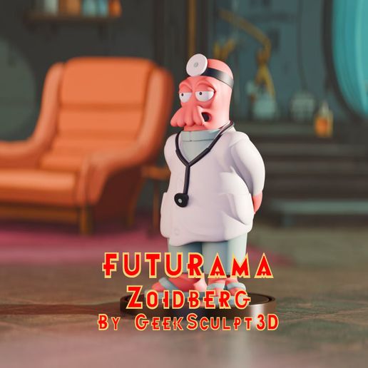 🎨 Futurama Zoidberg Figurine - Fun Collectible Art・ 3D File for 3D ...