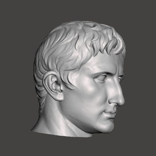 🎨 Augusto Head/bust・ STL File for 3D printing・Cults