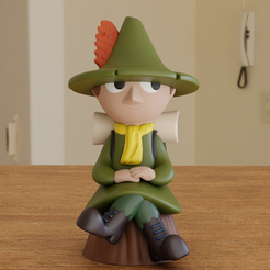 3D printable Moomin Snufkin • made with Creality K1C・Cults
