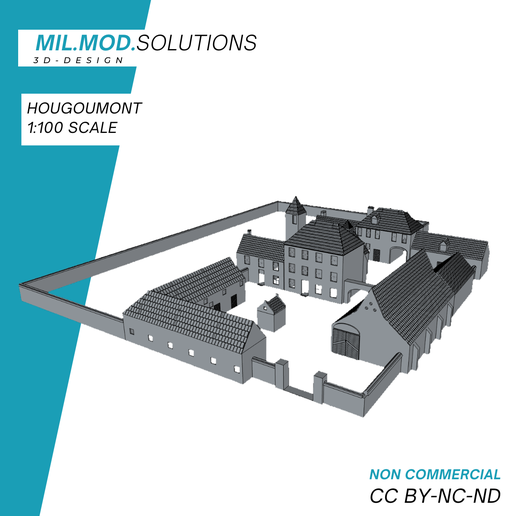 🧨 Hougoumont Napoleon Waterloo Estate 28mm・ STL File for 3D printing・Cults