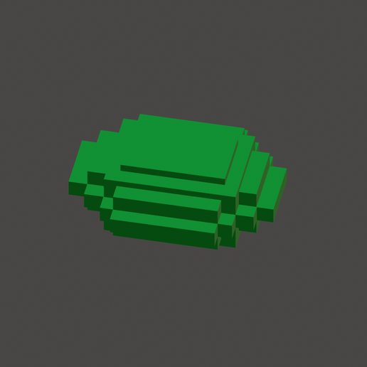 🆕 minecraft emerald・ OBJ File for 3D printing・Cults
