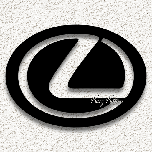 🚗 lexus emblem car logo WALL ART HOME DECOR・ STL File for 3D printing・Cults