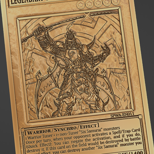 Free STL file Legendary Six Samurai - Shi En - yu-gi-oh! 🗡️ ・3D print ...