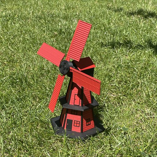 💐 Windmill for the flower box as a kit to print out in your favorite ...