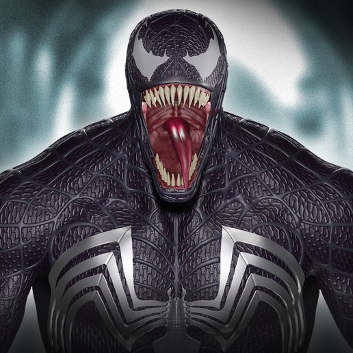 🎨 SPIDER-MAN 3 PROMO ART VENOM UPDATED・ 3D File for 3D printing・Cults