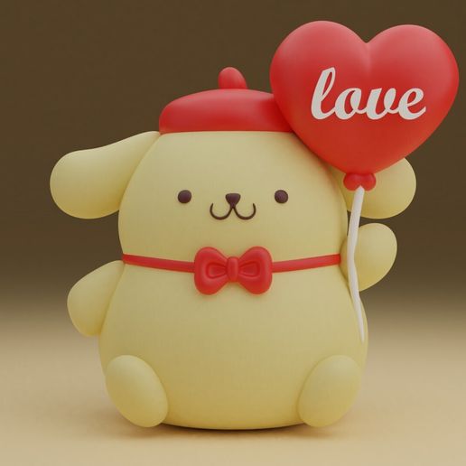 STL file Pom pompompurin sanrio valentine figure 🦸 ・3D printable model ...