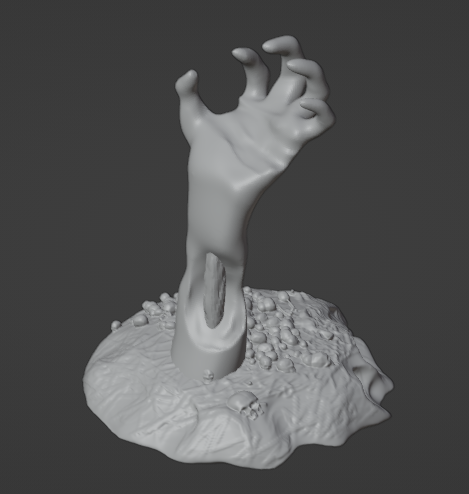 hand in a cemetery・Free STL File for ・Cults