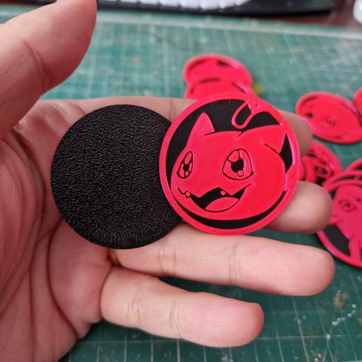 STL file Nyaromon digimon coin 🐉 (3MF)・3D printer model to download・Cults