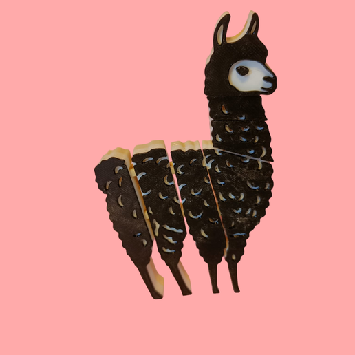 🫥 FLEXI LAMA -invisible joints・ STL File for 3D printing・Cults