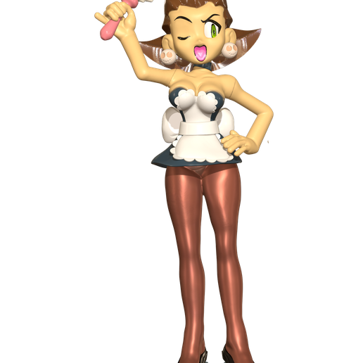 🦸 miss tron bonne maid・ STL File for ・Cults