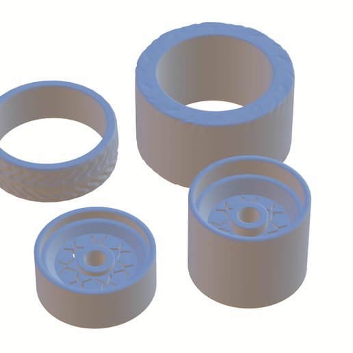 🚗 1/64 drag wheels・Free STL File for 3D printing・Cults