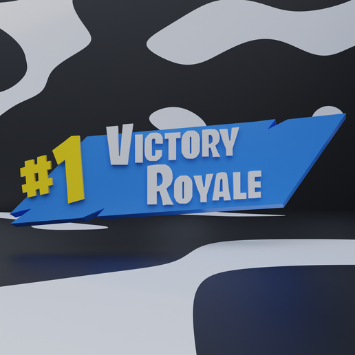 ️ Fortnite Victory Royale・ STL File for 3D printing・Cults