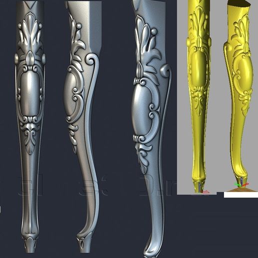 🪵 3D Royal Pillar Design STL | CNC Pillar 3D Model for Wood Router ...