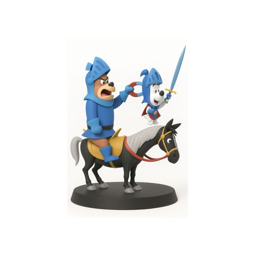 🐺 Combo Droopy and Butch-Crossed Knights-.・ STL File for 3D printing・Cults