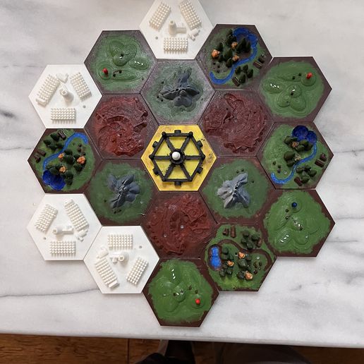 ♟ 3D catan set・Free STL File for 3D printing・Cults