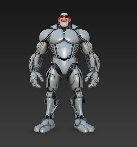 🦸 Muscular Mecha Superhero Figure – Comic Power in 3D Print Form・ STL ...