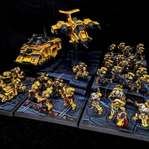 🧲 INDUSTRIAL wargame BASES (Full Set!) TABLEWAR MAGNETIC TRAY INSERT ...