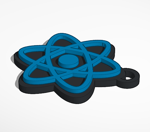 STL file React keychain 🗝️ ・3D printer model to download・Cults