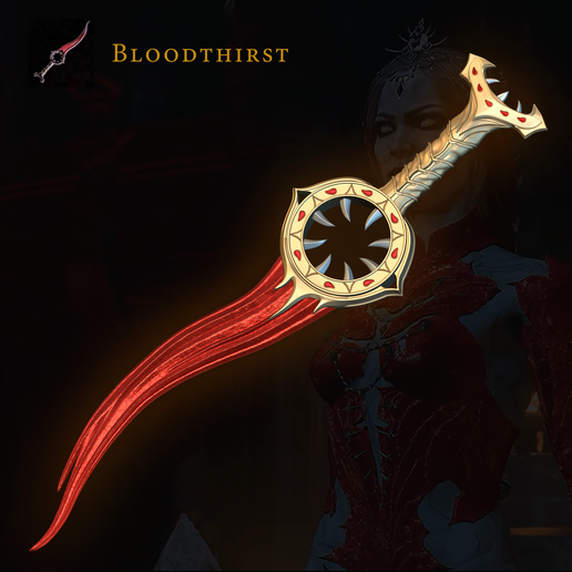 🗡️ Orin's Bloodthirst Dagger - BG3・ STL File for ・Cults