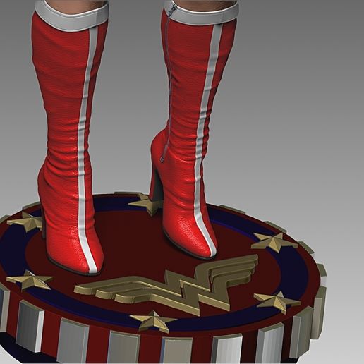 👩 Wonder Woman Lynda Carter realistic model・ OBJ File for 3D printing・Cults