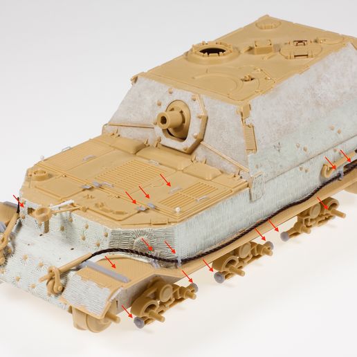 🪖 Elefant Tank Destroyer Missing Parts Set・ STL File for 3D printing・Cults