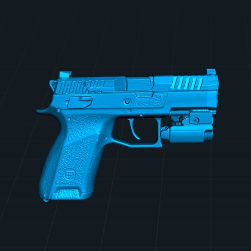 STL file CZ P09C NOCTURNE + OLIGHT PL MINI 2 🔫 ・3D print model to ...