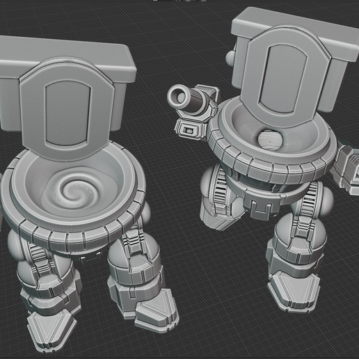 🚽 Toilet Mech (limited edition)・Free STL File for 3D printing・Cults