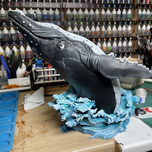 🐳 Humpback Whale Out of water Sculpture- Animals Collection-Collection ...