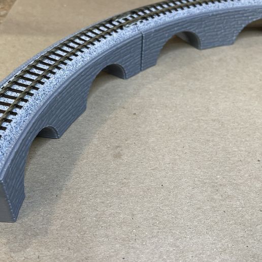 🌉 Curved stone arch bridge N scale・ STL File for 3D printing・Cults