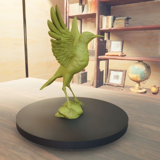 🎨 Decorative Canary With Open Wings – 3D Printable Art Model・ STL File ...
