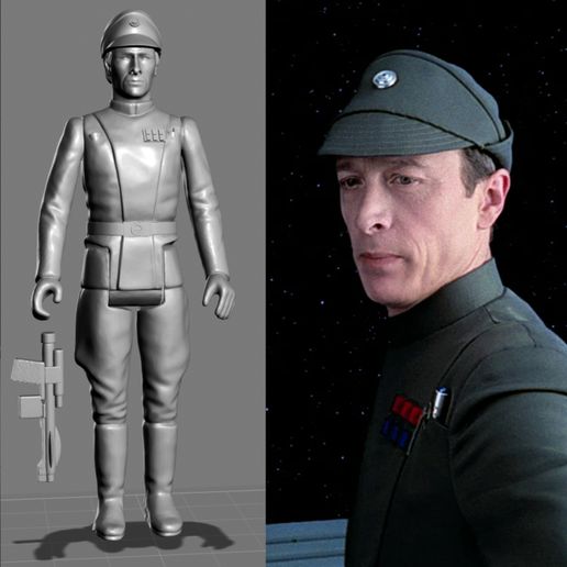 STL file VINTAGE STAR WARS KENNER-STYLE IMPERIAL OFFICER CAPTAIN LORTH ...