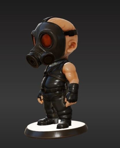 🦸 CHIBI MGS PSYCHO MANTIS・ STL File for 3D printing・Cults