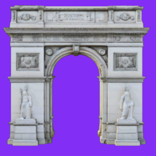 🏛️ Stone Arch with Sculpted Figures・ STL File for 3D printing・Cults