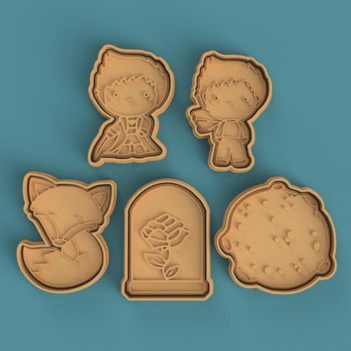 3D file cortantes + estampas el principito / the little prince cutters ...