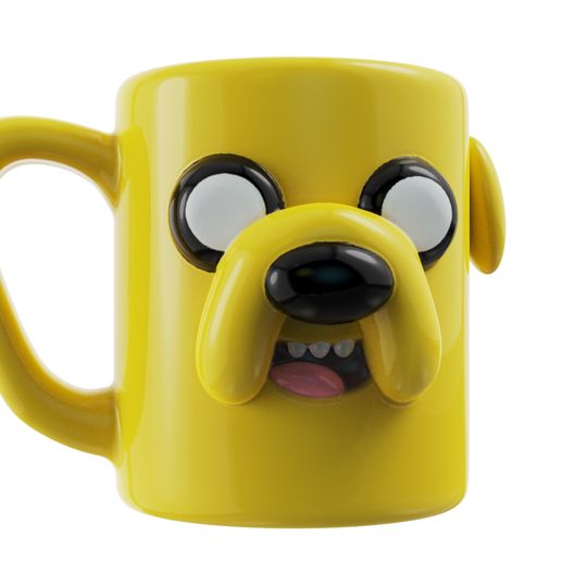 3d dog mug