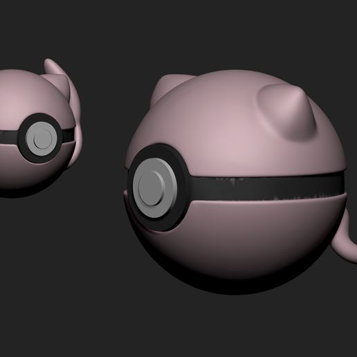 🐉 Pokemon Mew Pokeball・ STL File for ・Cults
