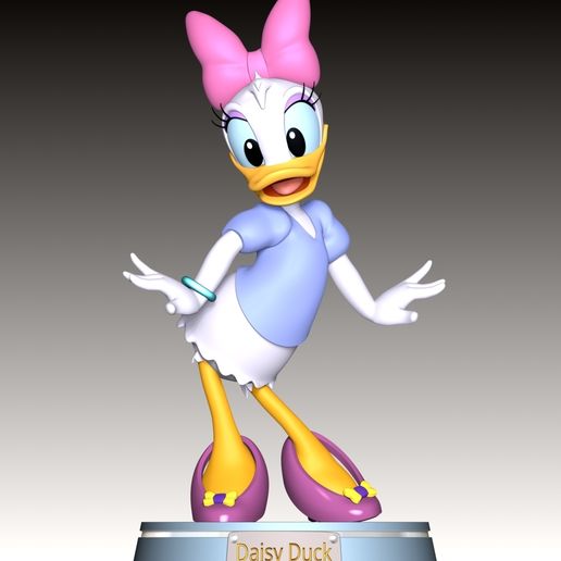 3D file Daisy Duck 🦆 ・3D printing idea to download・Cults