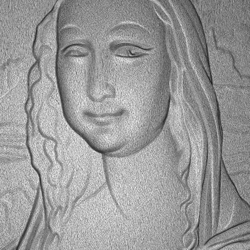 🎨 Mona Lisa・ STL File for 3D printing・Cults