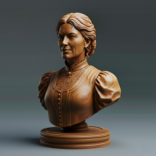 👴 Old West American Frontier Lady Chess Piece・ STL File for 3D printing ...