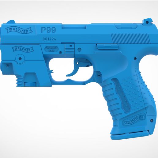 🎬 Modified Walther P99 from the movie Underworld 3d print model・ STL ...