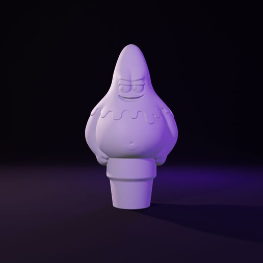 ⭐ Patrick Star Ice Cream・ STL File for 3D printing・Cults