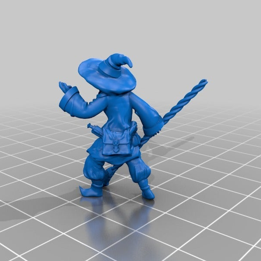 🧙 Human mage for fantasy gaming ver 2.0・Free STL File for ・Cults
