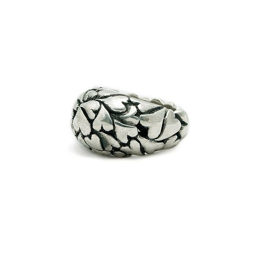 OBJ file Heart Ring for Jewerly - Ring of hearts 💜 ・3D printable model ...