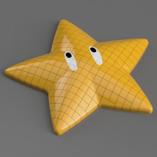 ⭐ Super Mario Star flexible // print-in-place・ STL File for 3D printing ...