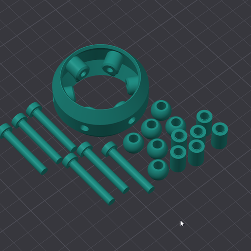 Descargar archivo STL gratis FIlament Spool Turntable Bearing ...