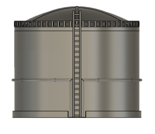 🪖 Cylindrical oill tank・ STL File for 3D printing・Cults